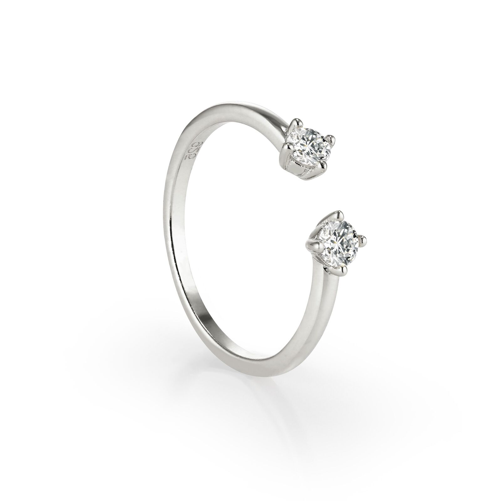 NICOLE - Double Solitaire Ring | Layered Jewelry
